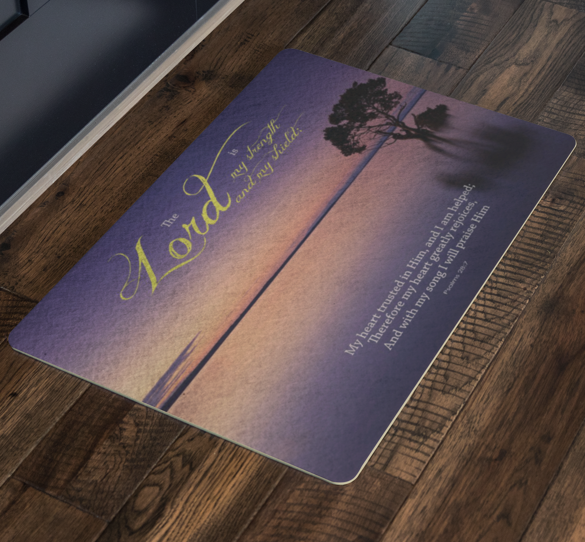 Inspirational Christian Doormat With Bible Verse | MeditateHealing.com ...